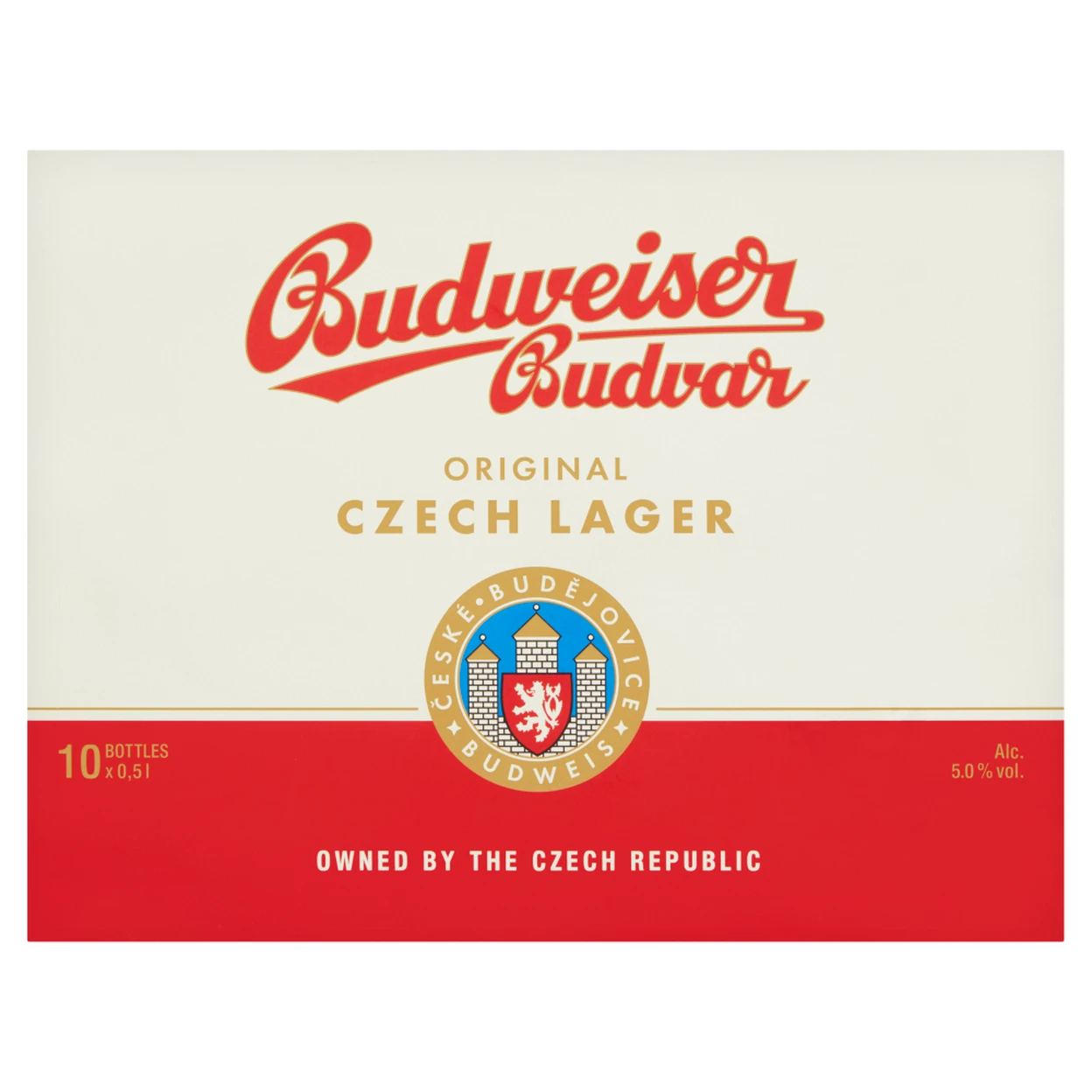 Budweiser Budvar Original Czech Lager 10 X 500ml | Beer | Joybuy