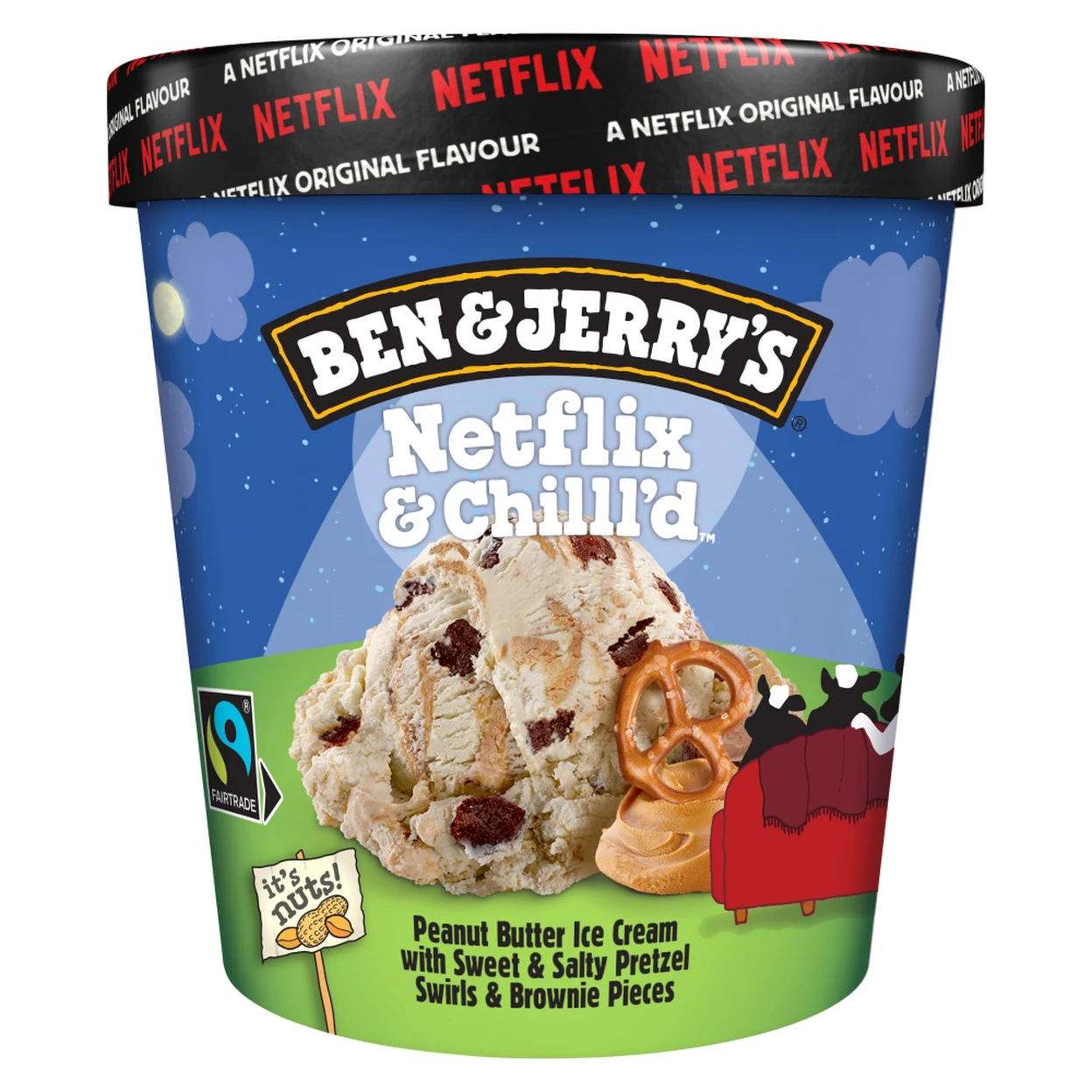 Ben & Jerry's Ice Cream Netflix & Chilll'd 465 ml | Ice & Ice Cream ...