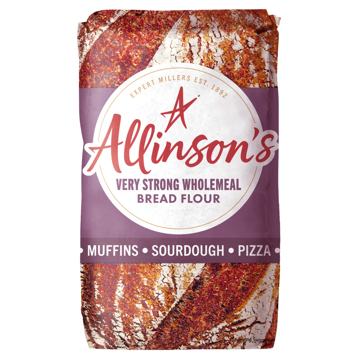 Allinson's Very Strong Wholemeal Bread Flour 1kg | Home Baking & Sugar ...