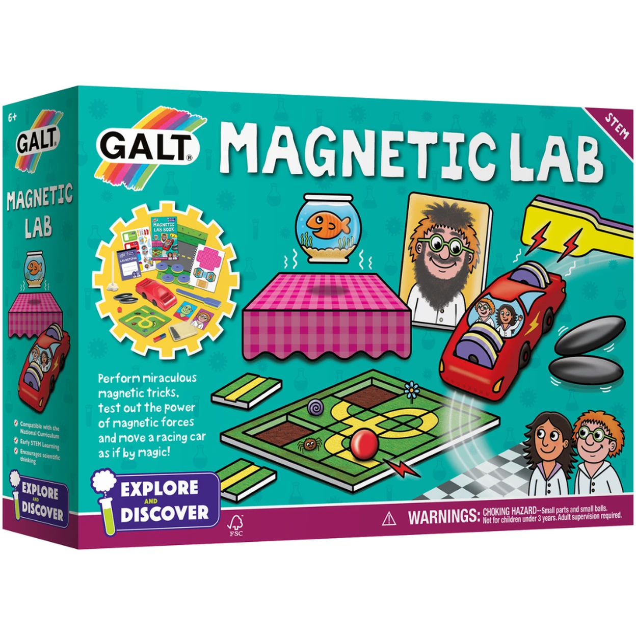 Galt Magnetic Lab Explore & Discover Science Kit for Kids | Magnets ...