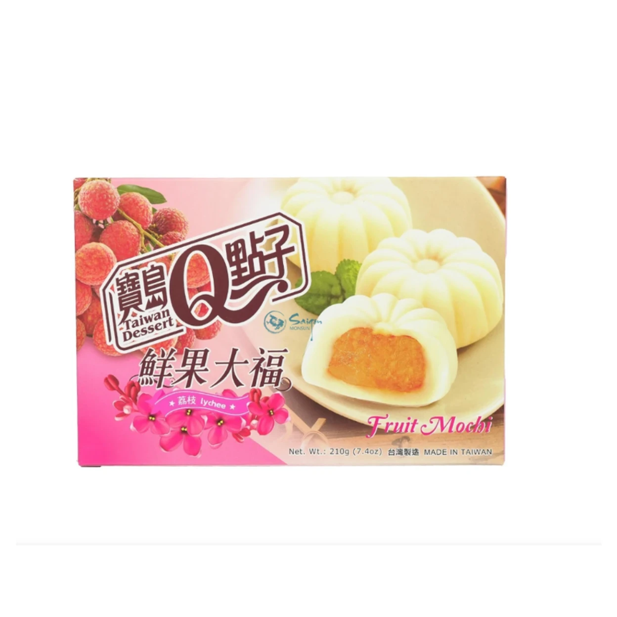 Taiwan Dessert Fresh Fruit Daifuku (lychee Flavor) 210g | Snacks & Nuts ...