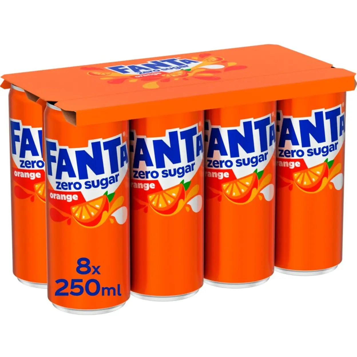 Fanta Orange Zero Sugar 8 X 250 Ml | Frisdranken | Joybuy