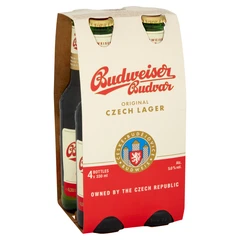 Budweiser Budvar Original Czech Lager 4 X 330ml | Beer | Joybuy